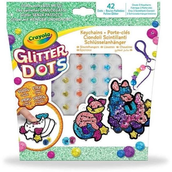 CRAYOLA Glitter Dots: Keychains Refresh - Cdiscount Jeux - Jouets