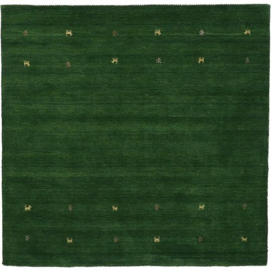 Tapis De Laine Gabbeh Uni Vert 60X60 Cm | Tapis Moderne Pour Le Salon ...