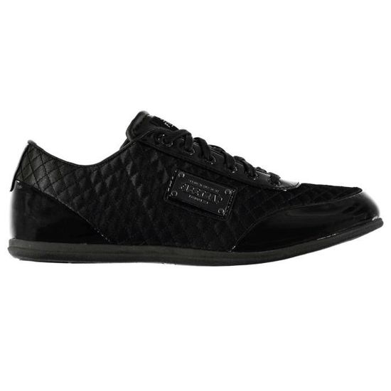 Baskets basses Homme Firetrap - Noir - Synthétique - Lacets Noir ...