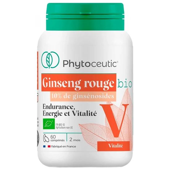 Phytoceutic Ginseng Rouge Bio 60 comprimés - Cdiscount Santé - Mieux vivre