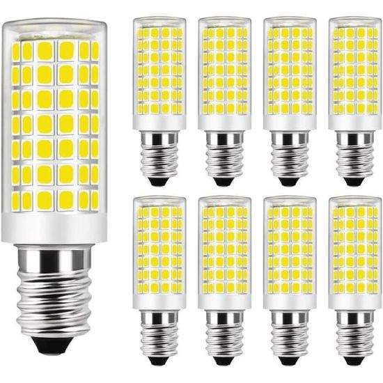 Ampoule E14 9W Led Équivalent Ampoule Halogène 75W, 750Lm, Blanc Froid 6000K, Ampoules Led E14 ...