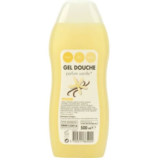 TOUS LES JOURS Gel douche Vanille - 500 ml - Cdiscount Au quotidien