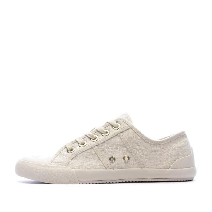 Baskets en toile Lin Femme TBS Opiace Beige - Cdiscount Chaussures