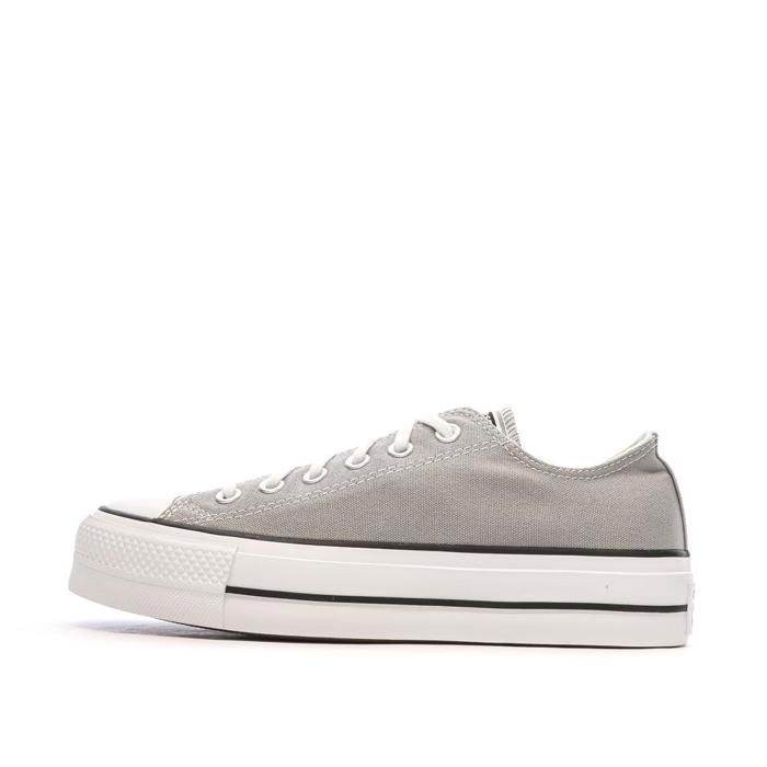 Baskets Grises Femme Converse Chuck Taylor All Star Lift A07573C Gris ...