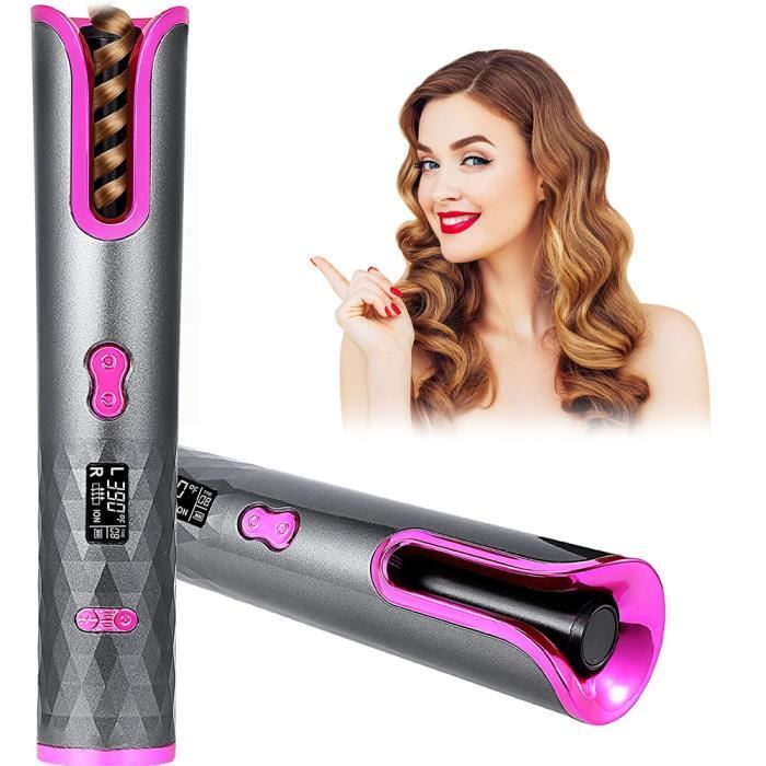 Fer à Friser Automatique Sans Fil Professionnel 6 Températures Portable ...