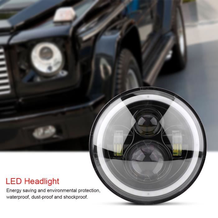 Akozon phare de voiture 7Inch Car 10-32V High/Low Beam LED Headlight ...