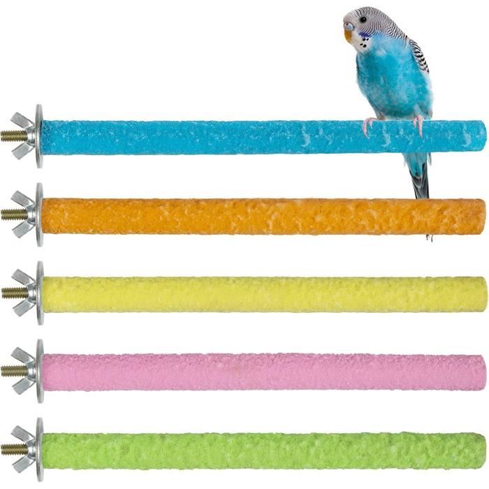 Perchoirs Pour Cages À Oiseaux - Comius 5 Pièces Perroquet Jouet Mâcher ...