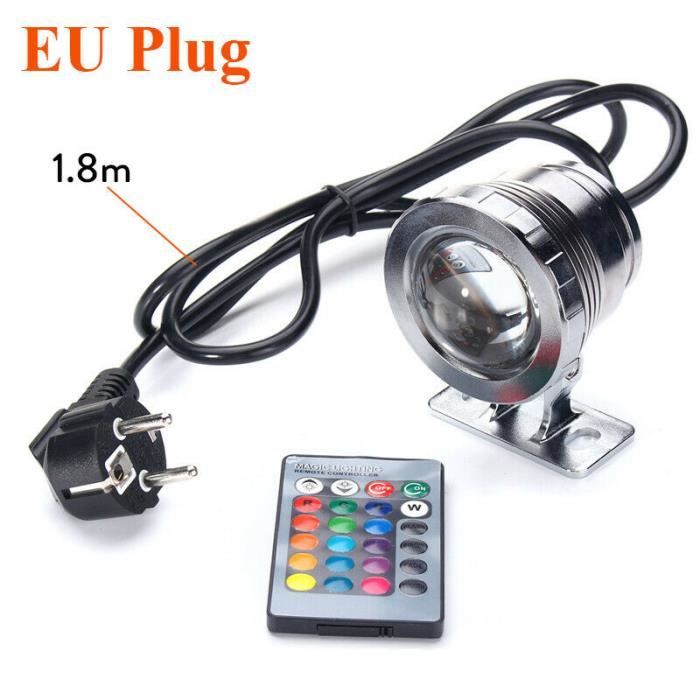 Projecteur LED RGB Étanche SubSN 5W-10W,Décoration de Jardin,Poissons ...