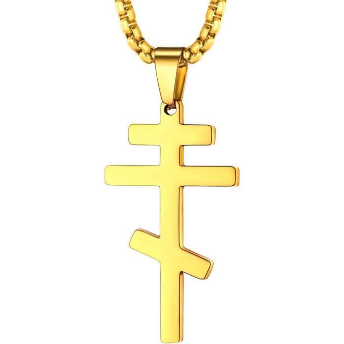 Croix Orthodoxe Russe Homme Femme Personnalisable,Pendentif Croix ...