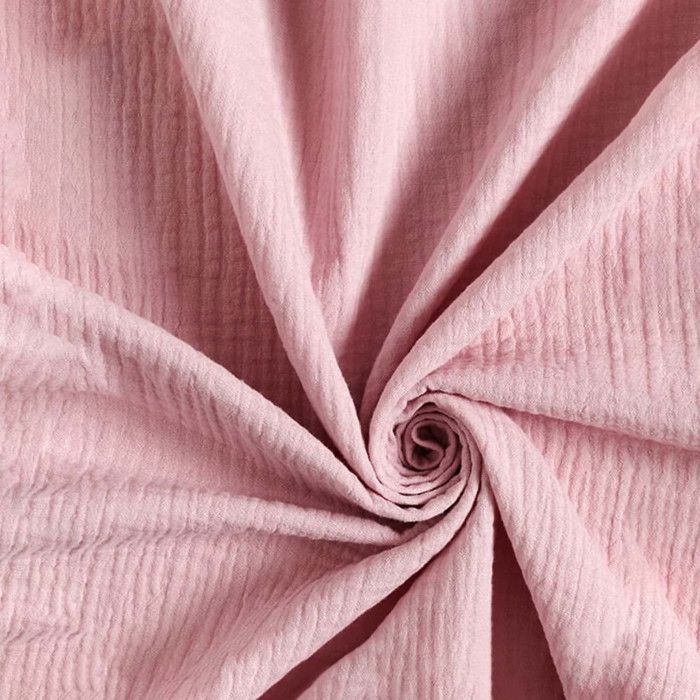 Tissu double gaze de coton rose au mètre par 50 cm - Cdiscount Beaux ...
