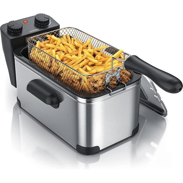 Friteuse électrique semi professionnelle en INOX 2,2 à 3,5 litres ...