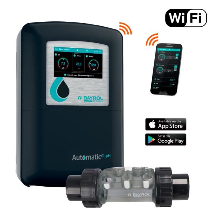 Régulateur chlore et pH Bayrol Automatic Cl-pH WIFI - Cdiscount Jardin
