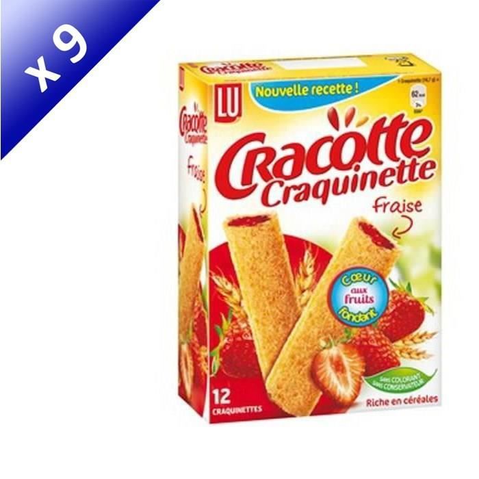 [LOT DE 9] LU Cracotte Craquinette Fraise - 200 g - Cdiscount Au quotidien
