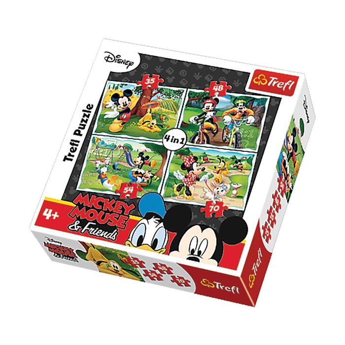 Imagin - 4 Puzzles Mickey - + 4 ans - 35/48/54/70 pièces - Cdiscount ...
