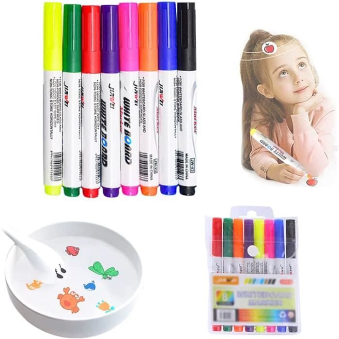 12PCS Stylo magique pour peinture à l'eau,marqueur flottant à l'eau ...