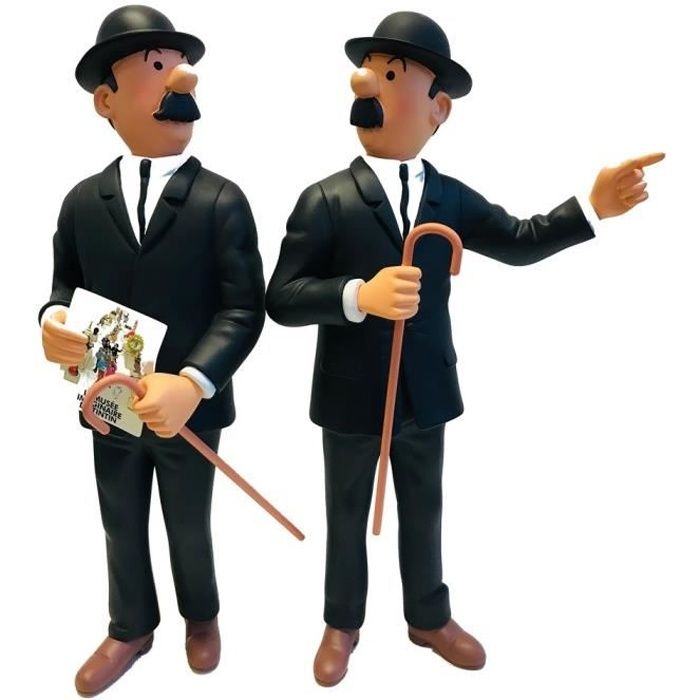 Figurine de collection Tintin Dupond et Dupont Moulinsart 25cm 46011 ...