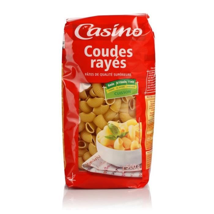 CASINO Pâtes Coudes Rayés 500g - Cdiscount Au quotidien