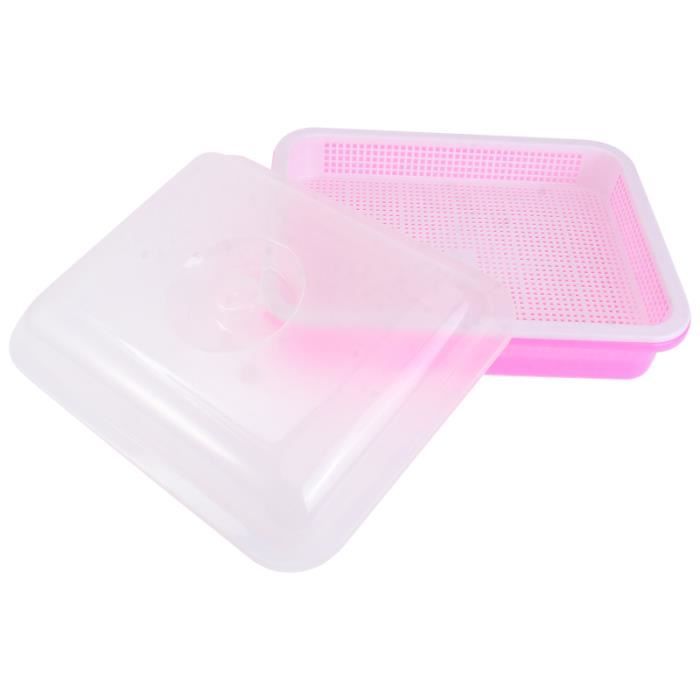 1Pc plateau de semis de jardin de germination de avec couvercle outil ...