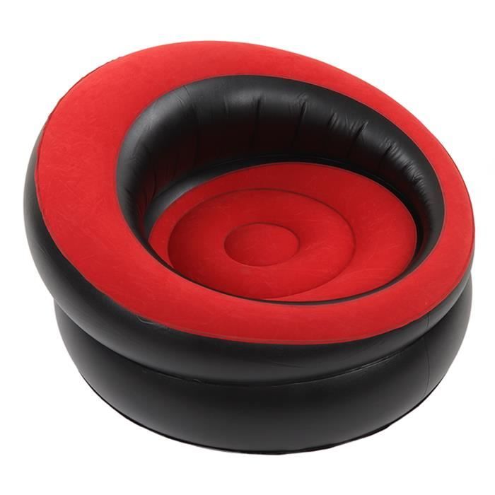 Canapé gonflable QQMORA - Gris Rouge - Simple chaise gonflable pour ...