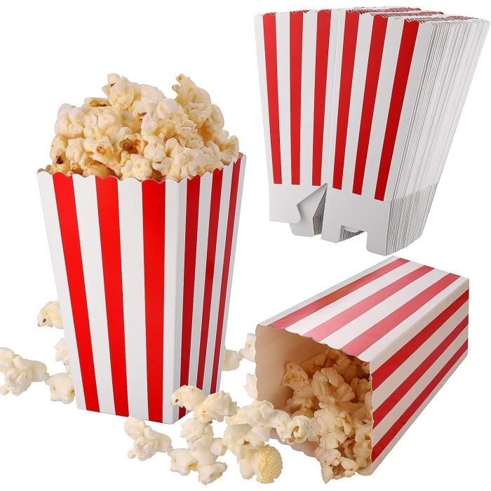 Zicopro 50 Pcs Popcorn Boîtes, Petites Boite Bonbon En Papier, Pot ...