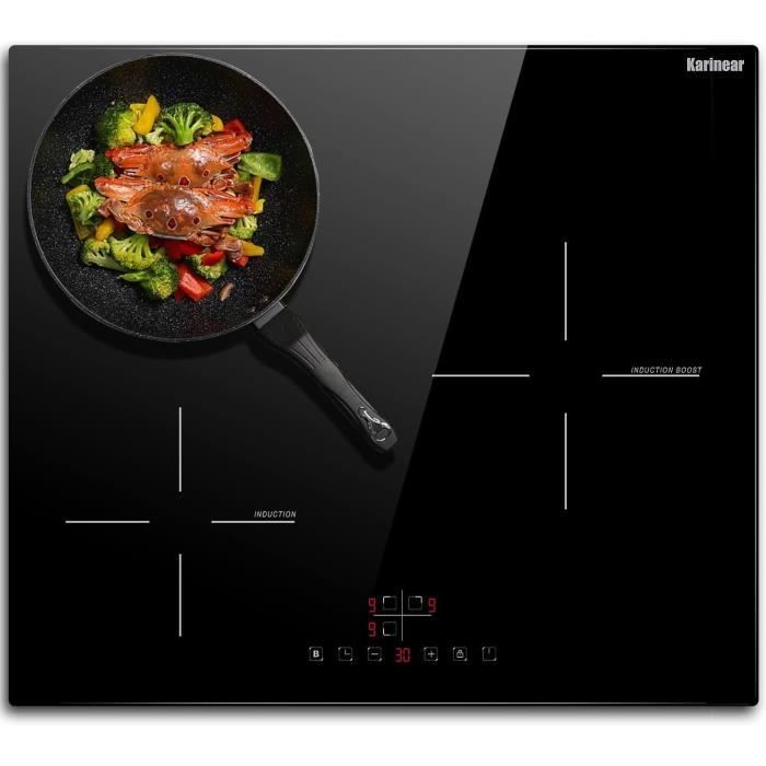 Plaque Induction 3 Feux Encastrable, Plaque À Induction 60 Cm, Table De Cuisson Electrique Avec ...