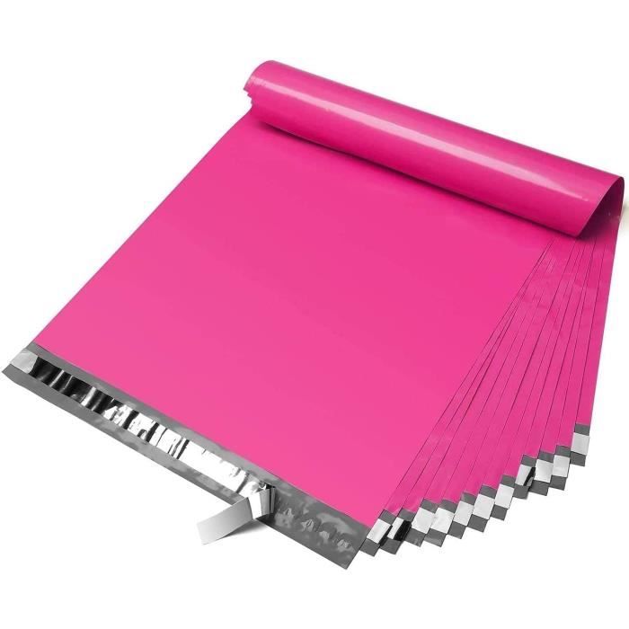 Switory – Lot de 100 enveloppes postales en polyester, rose, 35,5 x 48 ...