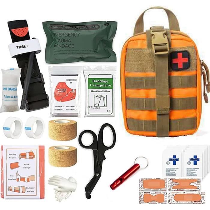 Kit De Premiers Secours De Survie Ifak Emt Molle Avec Kit De Garrot ...