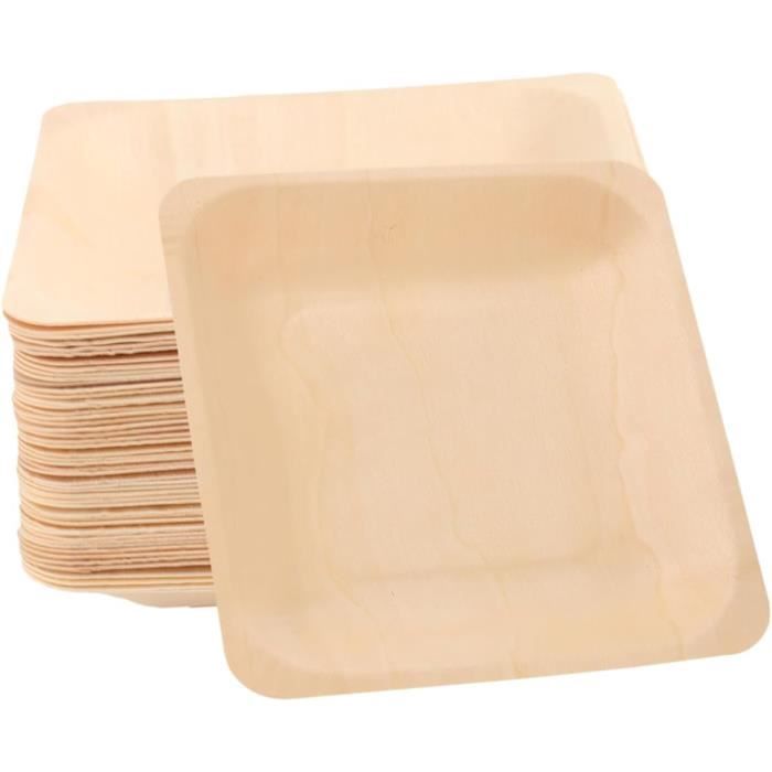 50Pcs Assiettes Jetables Assiettes Jetables De Mariage Plateau À Gâteau ...