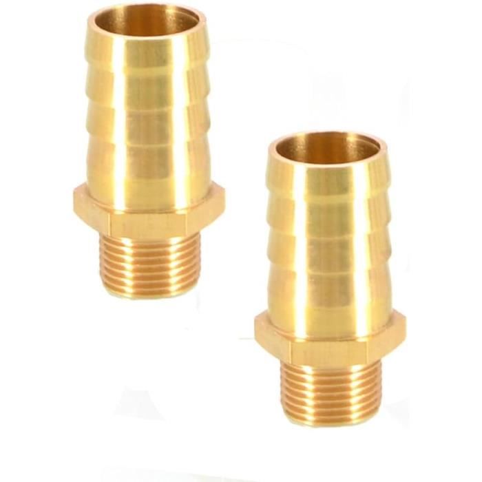 Raccord de tuyau BSP en laiton, paquet de pièces 6mm-8mm-10mm-12mm-16mm-19mm-25mm, raccord de ...