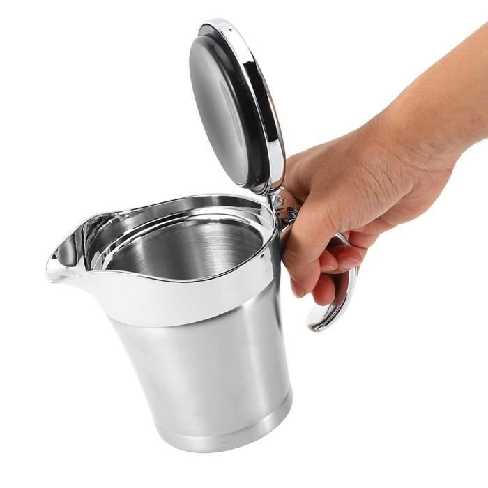 RHO-Saucière en acier inoxydable 304 Saucière 750 Ml en Acier ...