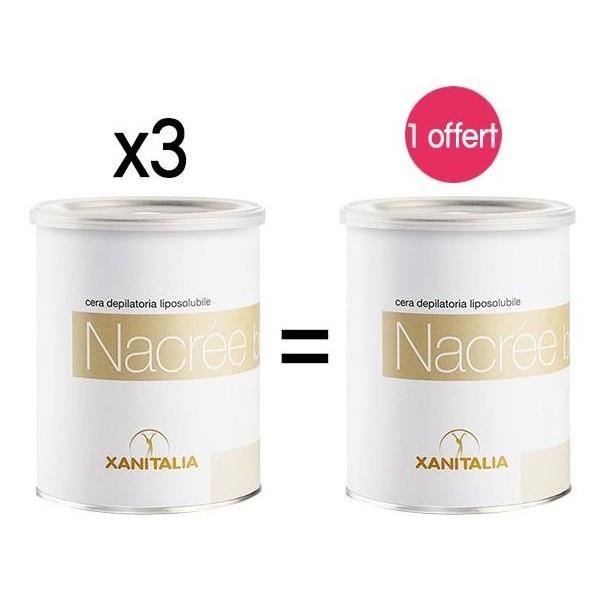 4 pots Cire Jetable Liposoluble Nacr?e Xanitalia - Cdiscount Au quotidien