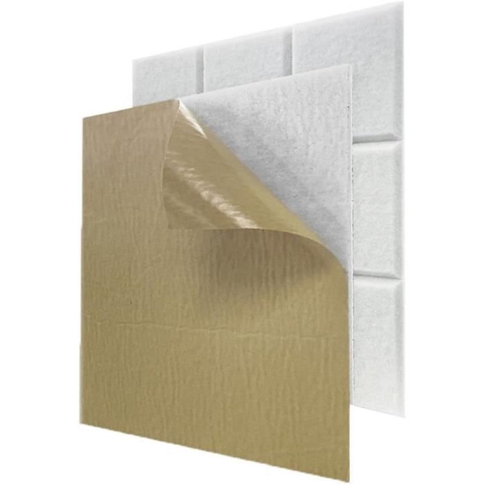 Lot de 10 Panneaux Isolation Acoustique Carrés 30x30x0.9cm, Rembourrage ...