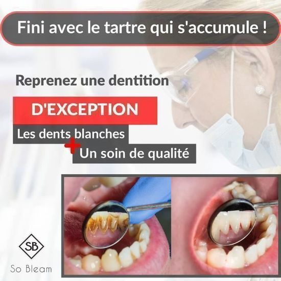 Kit dentaire - SO BLEAM - Detartreur dentaire ultrason - 5 capsules ...