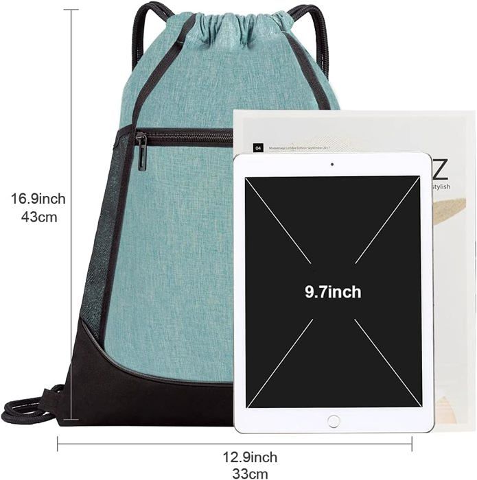 55L Sac Cordon Sport Impermable En Oxford Sac De Yoga Cordelette Petit Sac Dos Cordon Pour Gym ...