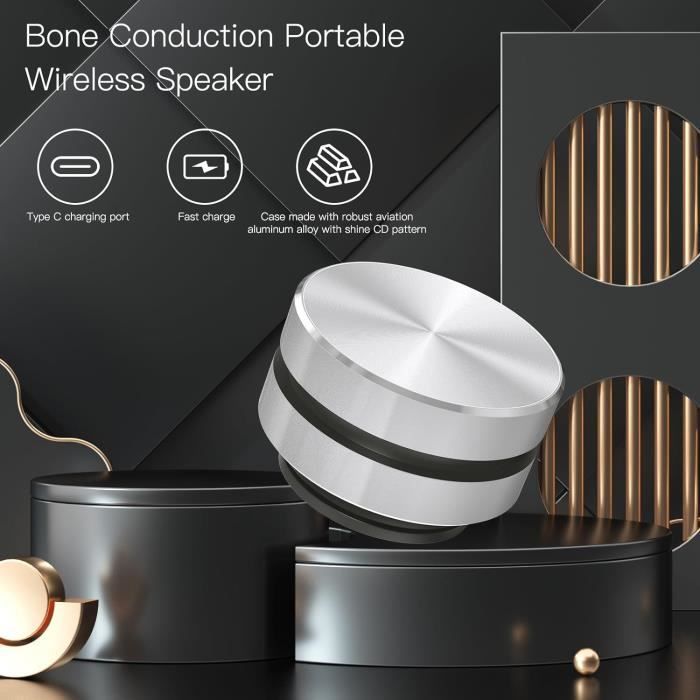 Baffle Bluetooth, HautParleur à Conduction Osseuse, Enceinte Bluetooth ...