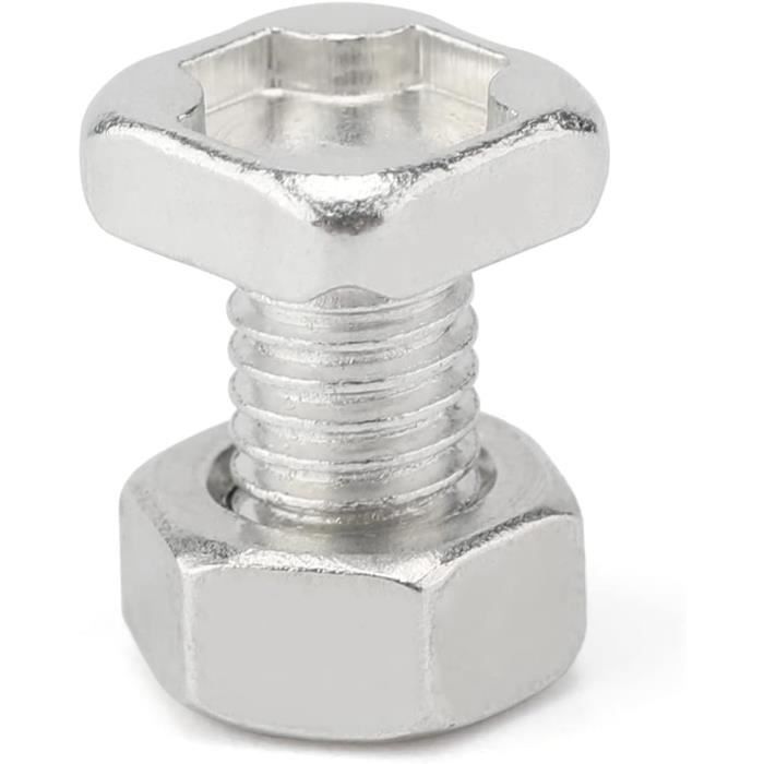 KINGLAKE 50 Pièces Noix de Serre et Boulons de Serre pour l ...