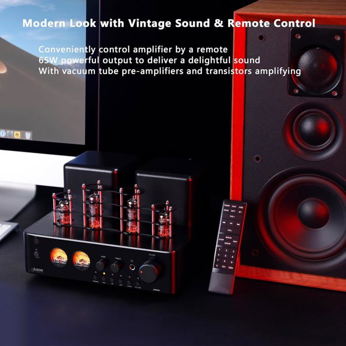 Amplificateur à Tube Juson Audio JTA50 HiFi BT 5.0 avec Télécommande et ...