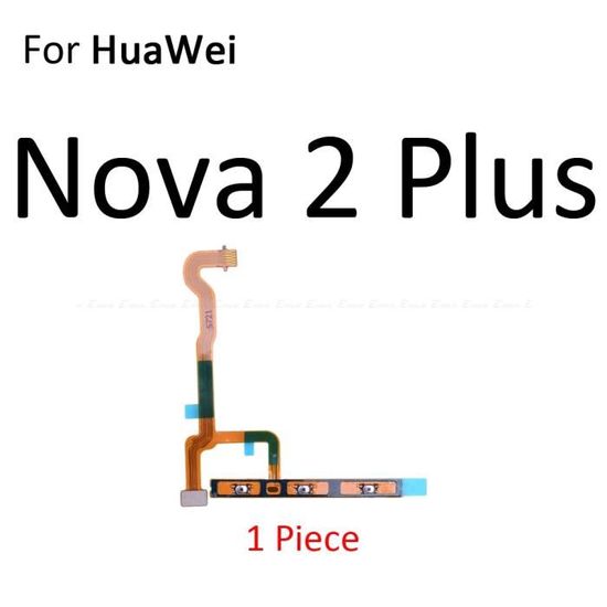Pour Nova 2 Plus-Joli marche-arrêt, bouton de volume muet, ruban câble flexible pour HuaWei Nova ...