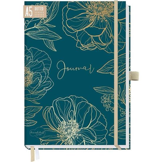 Trendstuff Bullet Journal Premium [Fleur dorée] Journal Pointillé | 188 ...