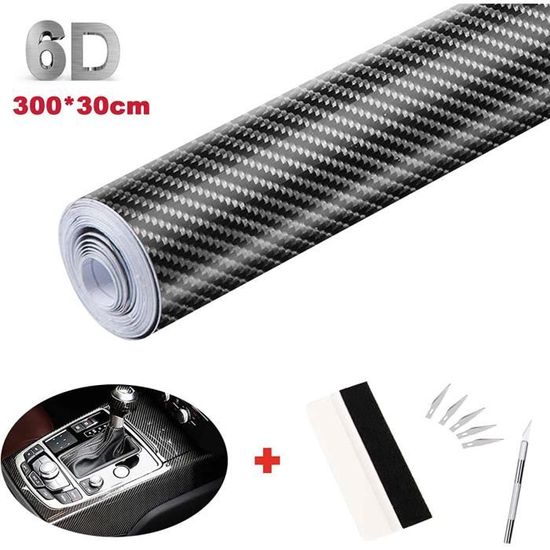 6D Film Autocollant Adhésif Vinyle en Fibre de Carbone + Vinyl Film ...