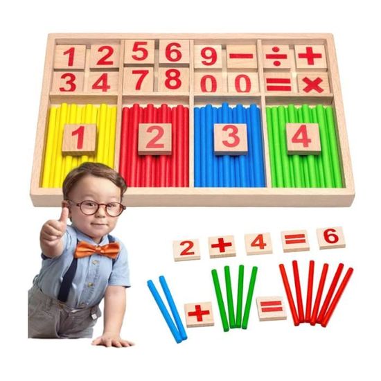 2022 | Jouet éducatif 3 Ans et + | Apprendre à Compter Bâton de ...