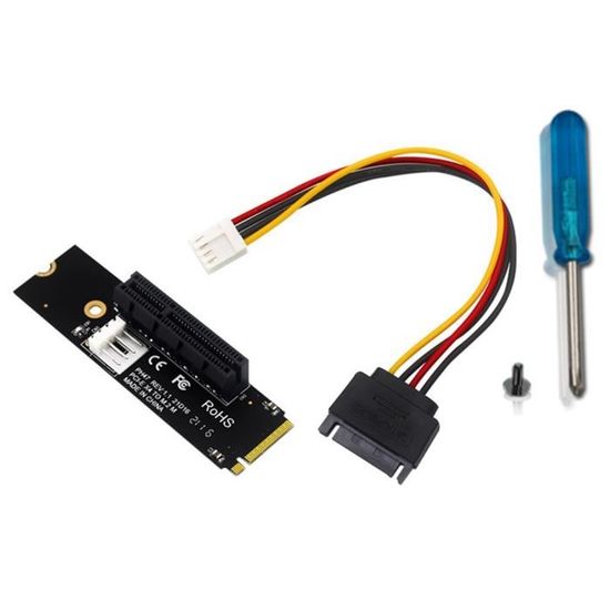 Carte Riser M.2 NGFF Vers PCI-E X4 pour SSD Taille 2280 2260 - Cdiscount Informatique