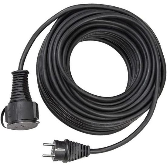 LEDKIA LIGHTING Rallonge électrique 20m IP44 Noir143 - Cdiscount Bricolage