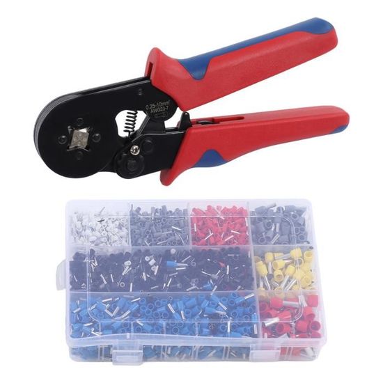 Tbest Ferrule Crimping Tool Kit, Crimping Pliers Set Strong Connection ...