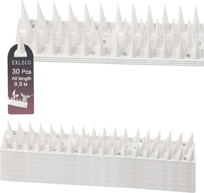 Blanc - 30PCS 30Pcs Pointes d'oiseaux en Plastique, 9,9M Pics Anti ...