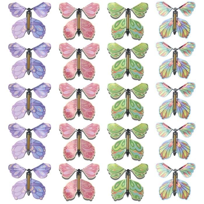 20 Pièces Papillon Volant Magique,Papillon Volant Surprise, Jouet ...