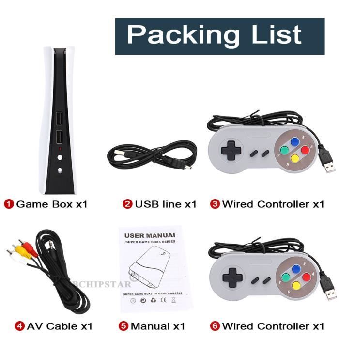 BLANC - Super Game Box TV avec manette pour enfants, consoles de jeux ...