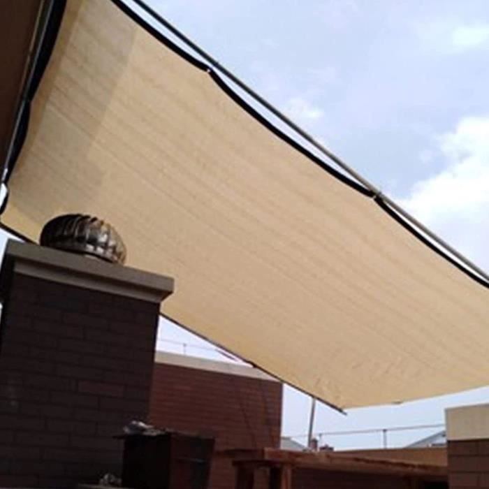 Filet D'Ombrage 4X4 Toile Ombrage Dans Jardin Anti-Uv Voile D'Ombrage ...