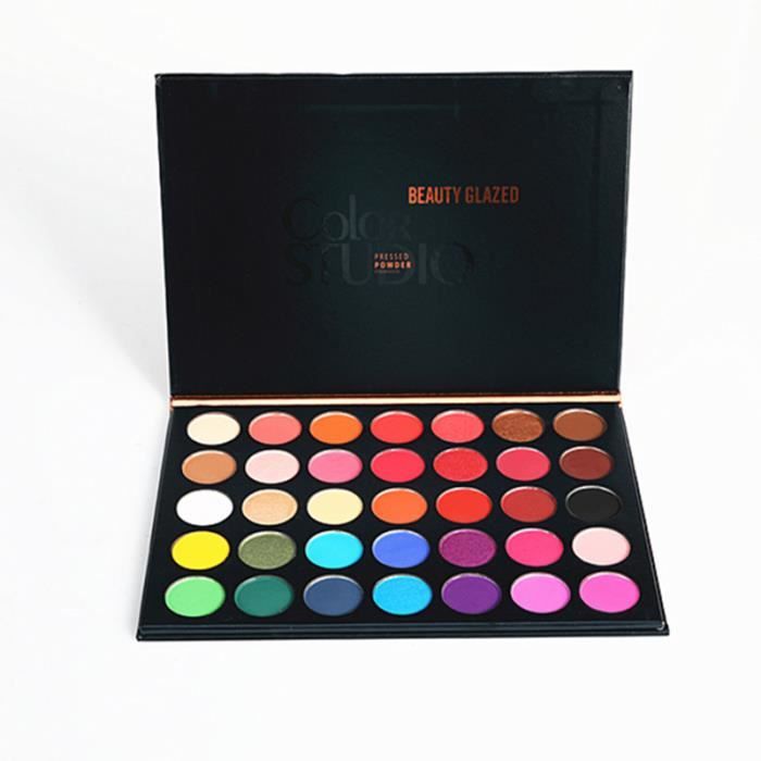 Beauty Glazed-Palette de fards à barrage colorés,surligneur scintillant ...
