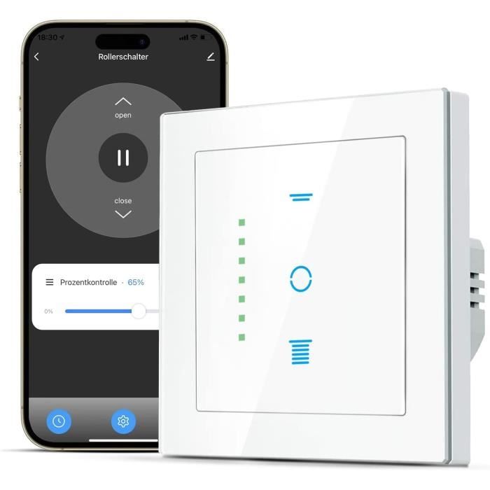 Interrupteur de volet roulant sans fil [6 gen] Interrupteur pour stores ...